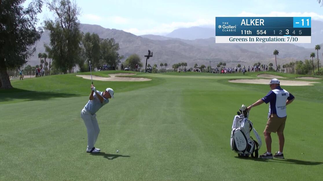 Steven Alker | Round 3 | 11th hole | Shot 3 | 2025 Galleri Classic