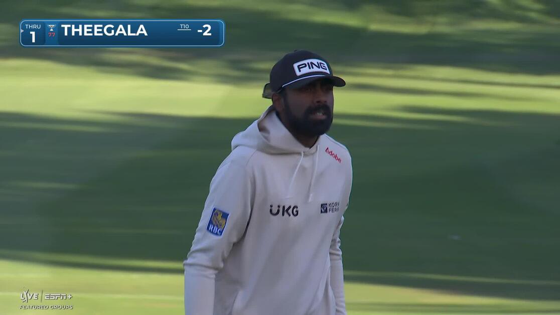 Sahith Theegala | Round 2 | 10th hole | Shot 4 | 2025 Valspar
