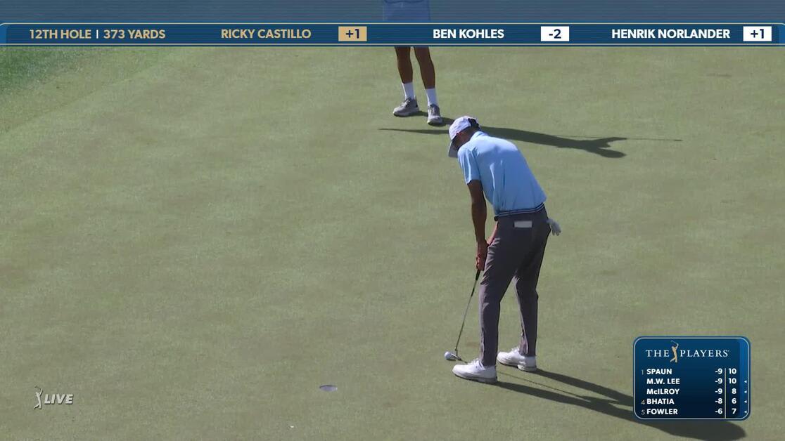 Ricky Castillo | Round 2 | 12th hole | Shot 5 | 2025 THE PLAYERS