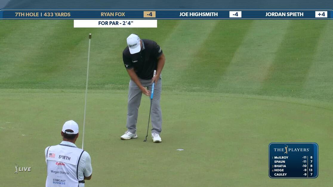 Ryan Fox | Round 4 | 7th hole | Shot 4 | 2025 THE PLAYERS