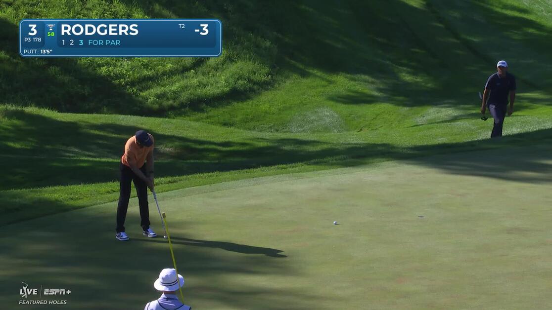 Patrick Rodgers | Round 1 | 3rd hole | Shot 4 | 2025 John Deere