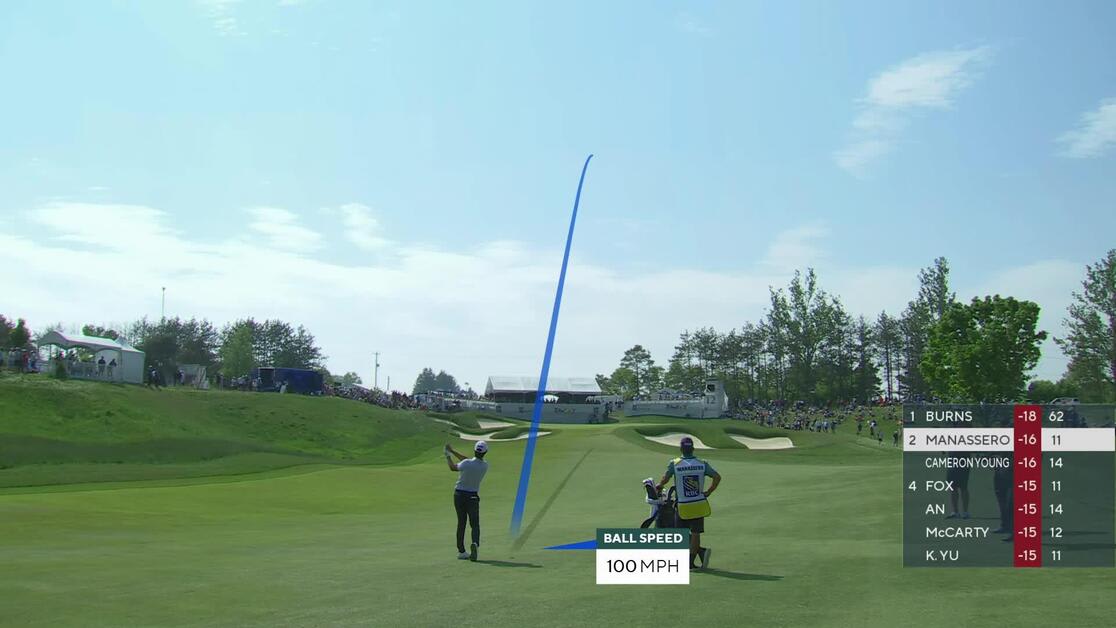 Matteo Manassero | Round 4 | 12th hole | Shot 2 | 2025 RBC Canadian