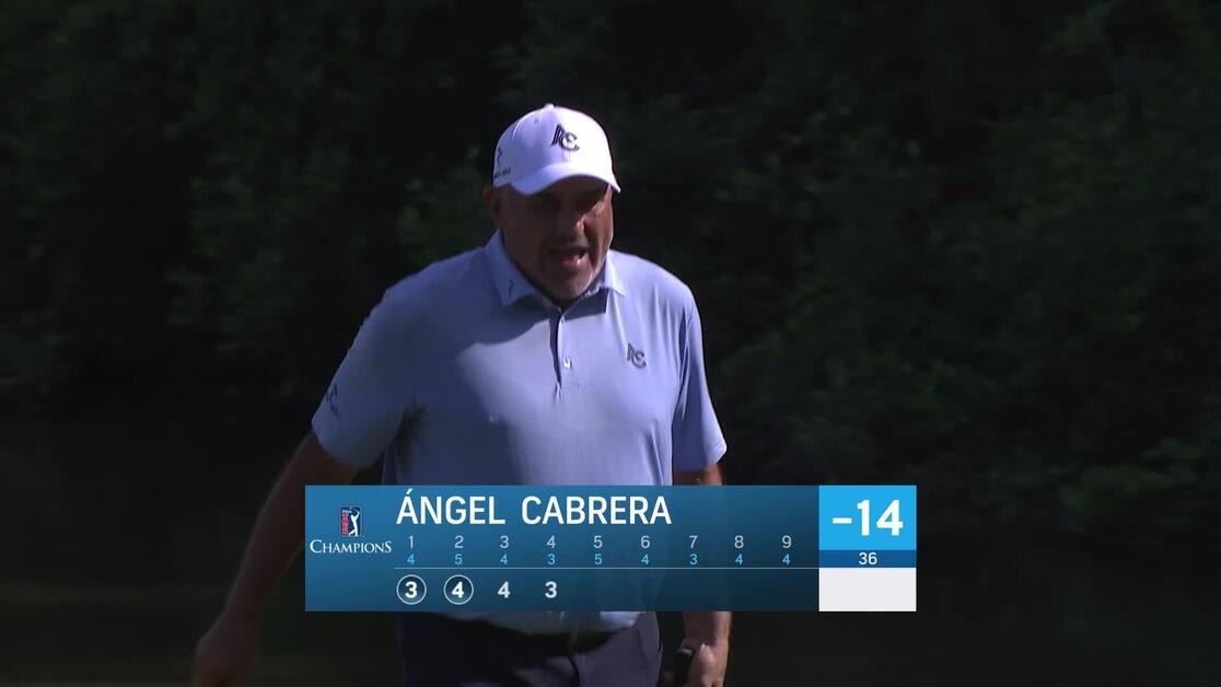 Ángel Cabrera | Round 4 | 4th hole | Shot 3 | 2025 Tradition