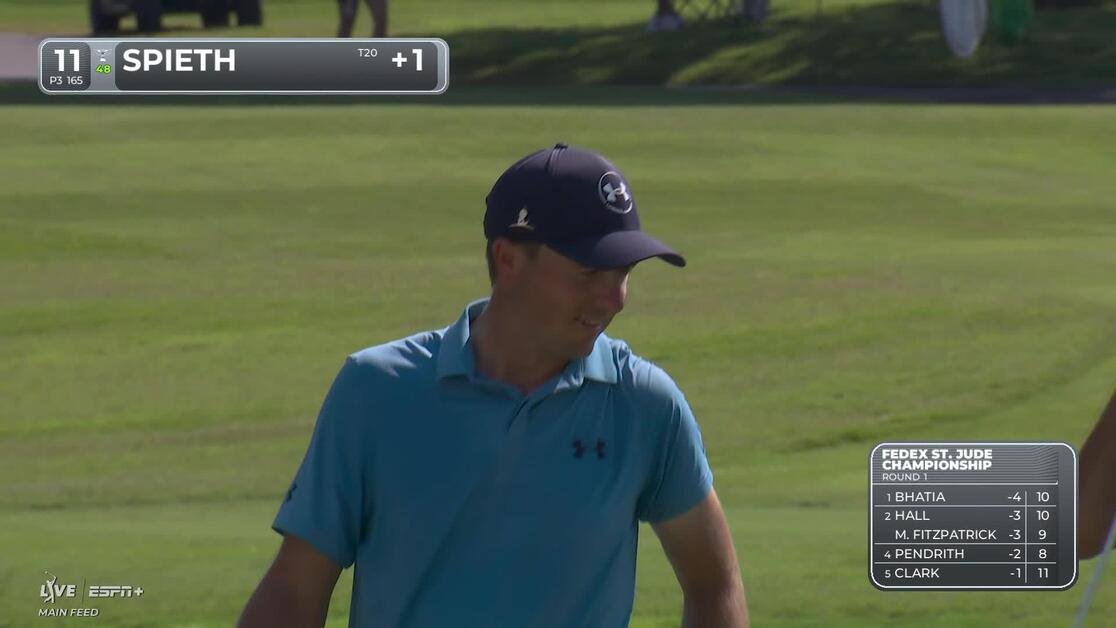 Jordan Spieth | Round 1 | 11th hole | Shot 2 | 2025 FedEx St. Jude