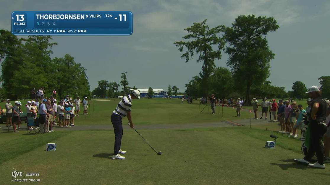 Michael Thorbjornsen | Round 3 | 13th hole | Shot 1 | 2026 Zurich Classic