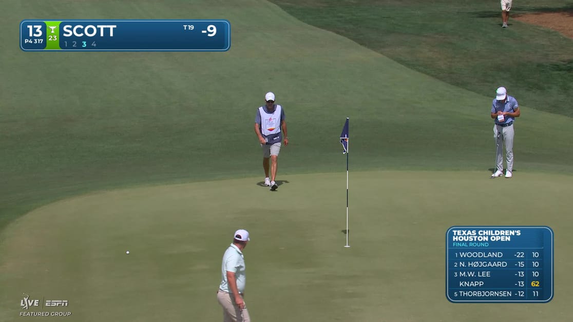 Adam Scott | Round 4 | 13th hole | Shot 3 | 2026 Texas Children's