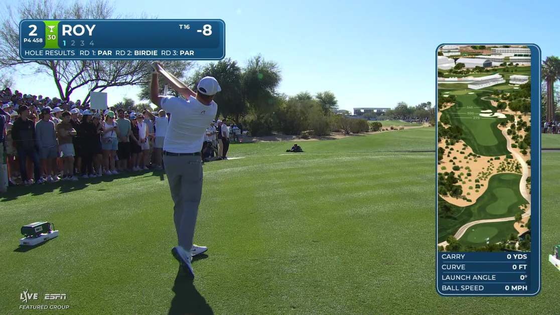 Kevin Roy | Round 4 | 2nd hole | Shot 1 | 2026 WM Phoenix Open