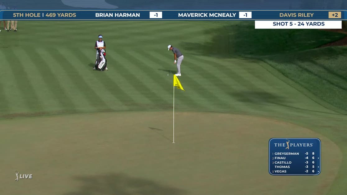 Davis Riley | Round 1 | 5th hole | Shot 5 | 2026 THE PLAYERS