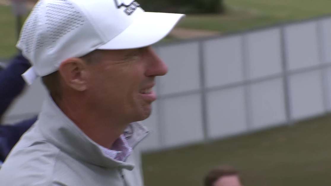 Steven Alker | Round 1 | 18th hole | Shot 1 | 2025 Simmons Bank Cham