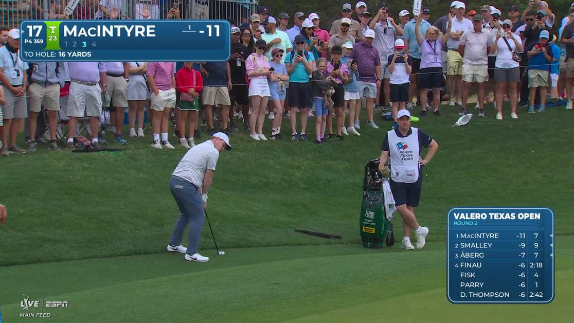 Robert MacIntyre | Round 2 | 17th hole | Shot 3 | 2026 Valero