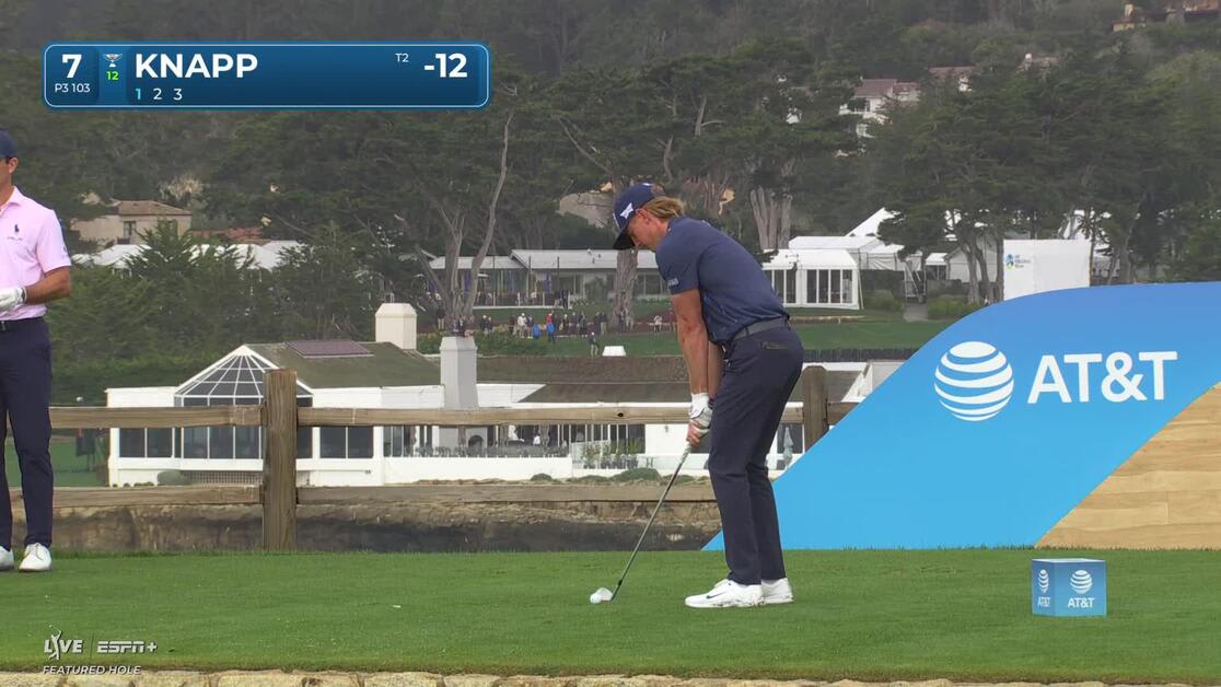 Jake Knapp | Round 3 | 7th hole | Shot 1 | 2025 AT&T Pebble Beach