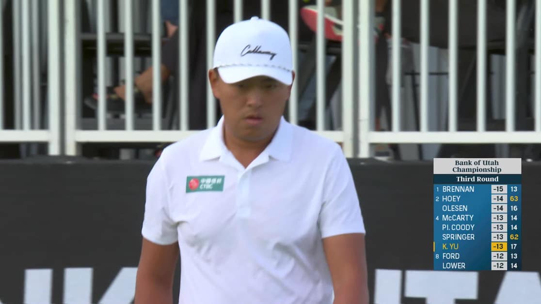 Kevin Yu | Round 3 | 18th hole | Shot 3 | 2025 Bank of Utah