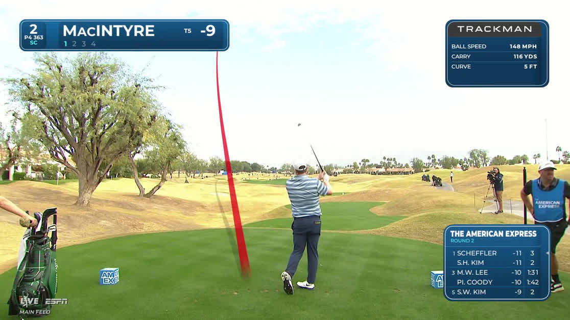 Robert MacIntyre | Round 2 | 2nd hole | Shot 1 | 2026 The American Express