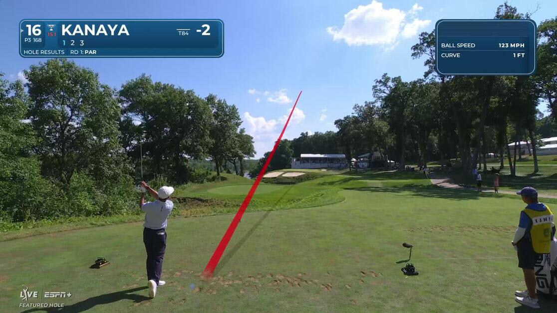 Takumi Kanaya | Round 2 | 16th hole | Shot 1 | 2025 John Deere