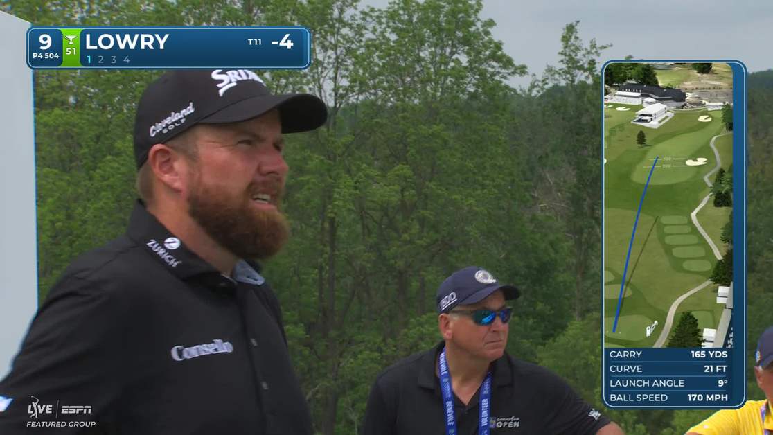 Shane Lowry | Round 1 | 9th hole | Shot 1 | 2026 RBC Canadian