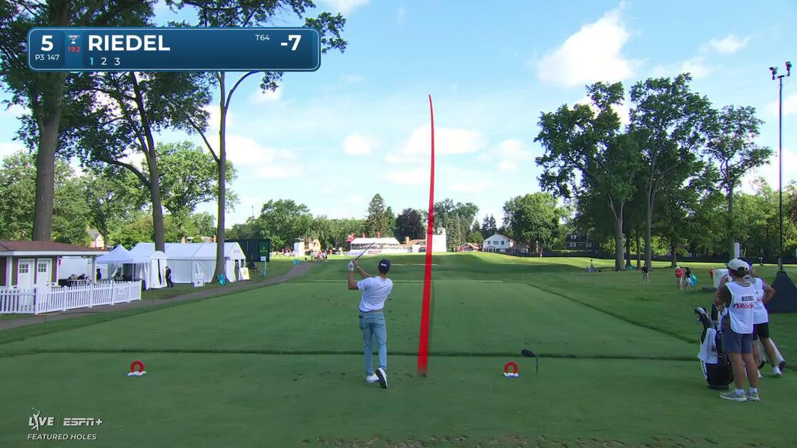 Matthew Riedel | Round 3 | 5th hole | Shot 1 | 2025 Rocket Classic