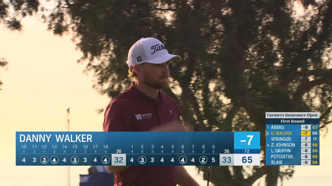 Danny Walker | Round 1 | 9th hole | Shot 5 | 2025 Farmers