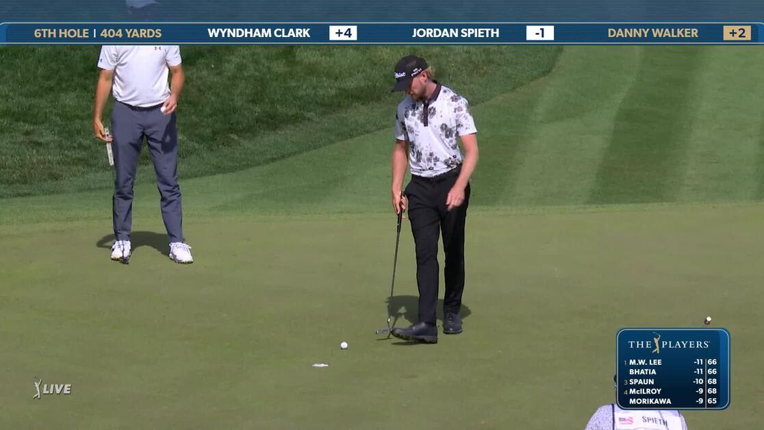 Danny Walker | Round 2 | 6th hole | Shot 4 | 2025 THE PLAYERS