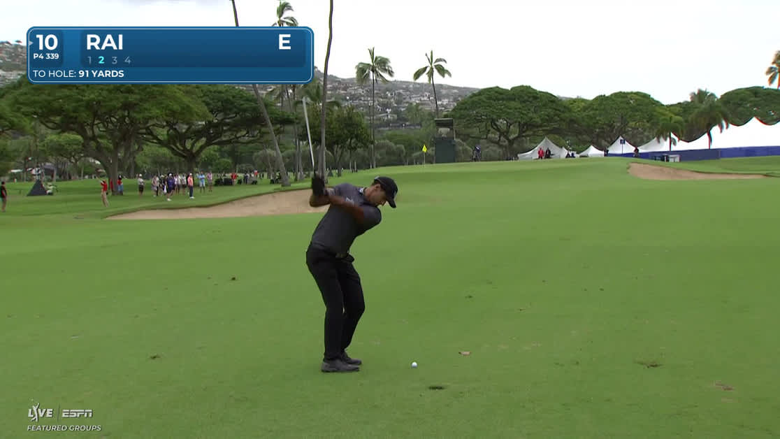 Aaron Rai | Round 1 | 10th hole | Shot 2 | 2026 Sony Open