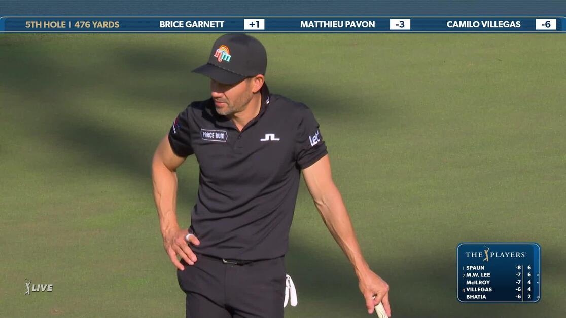 Matthieu Pavon | Round 2 | 5th hole | Shot 3 | 2025 THE PLAYERS