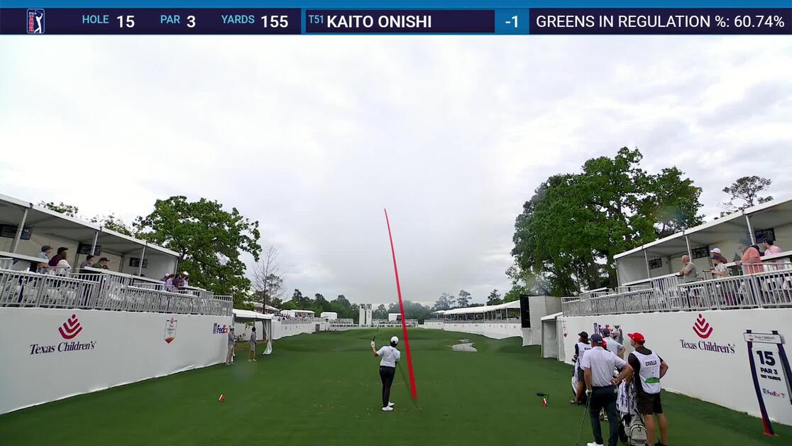 Kaito Onishi | Round 2 | 15th hole | Shot 1 | 2025 Houston Open