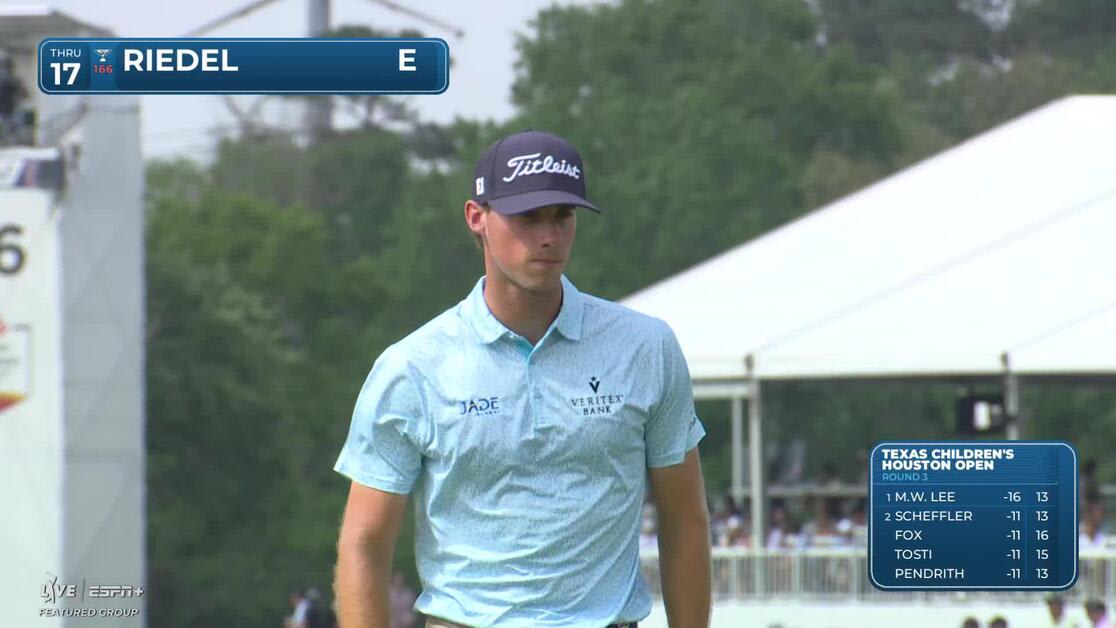 Matthew Riedel | Round 3 | 17th hole | Shot 4 | 2025 Houston Open