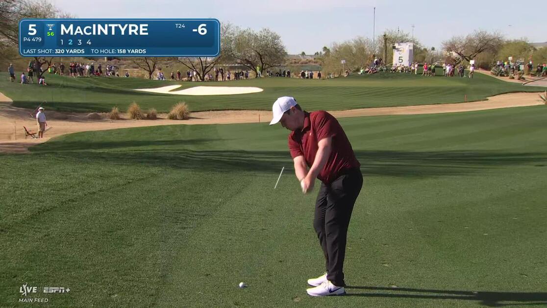 Robert MacIntyre | Round 3 | 5th hole | Shot 2 | 2025 WM Phoenix Open
