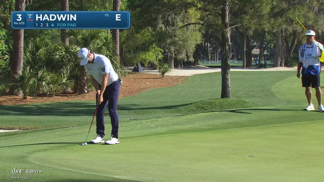 Adam Hadwin | Round 1 | 3rd hole | Shot 5 | 2025 RBC Heritage