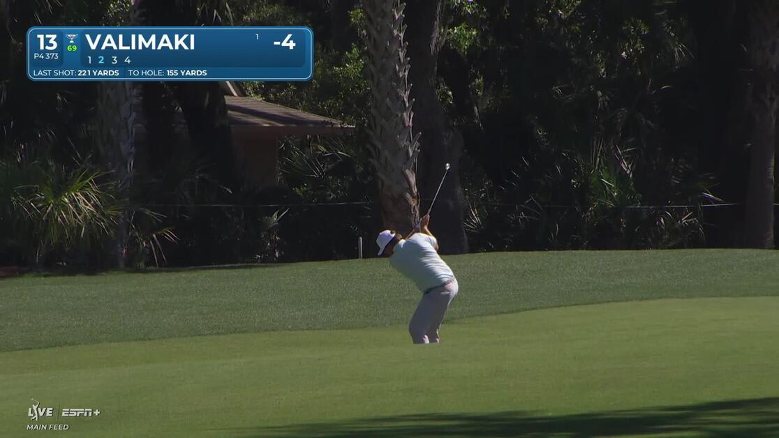 Sami Valimaki | Round 1 | 13th hole | Shot 2 | 2025 RBC Heritage