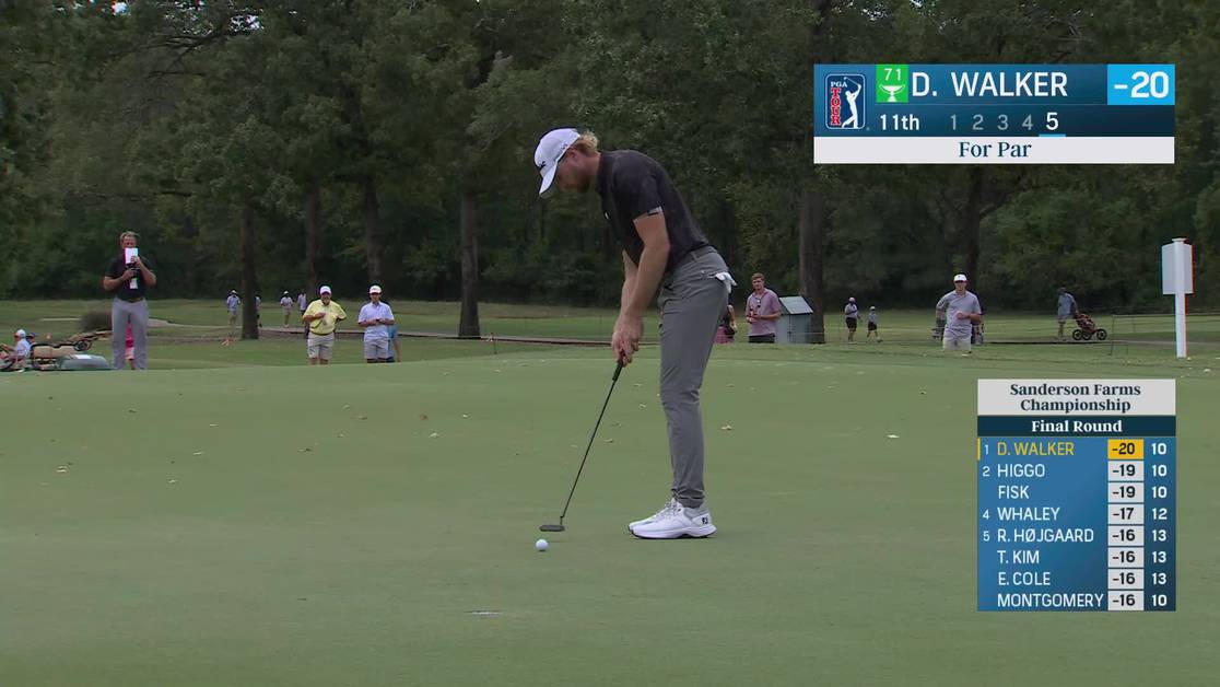 Danny Walker | Round 4 | 11th hole | Shot 6 | 2025 Sanderson Farms