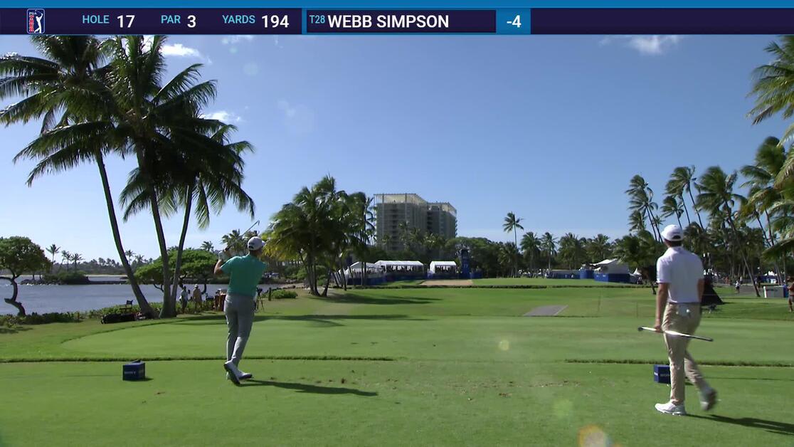 Webb Simpson | Round 2 | 17th hole | Shot 1 | 2025 Sony Open