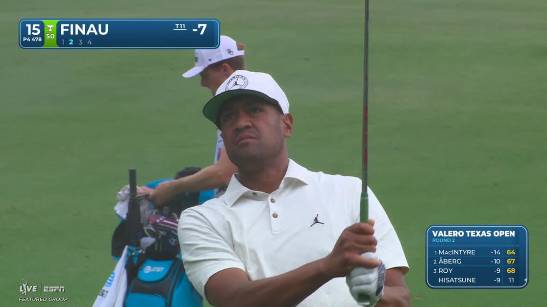 Tony Finau | Round 2 | 15th hole | Shot 2 | 2026 Valero