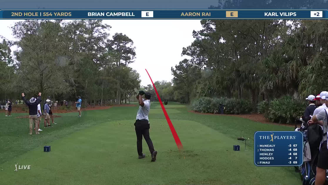 Aaron Rai | Round 1 | 2nd hole | Shot 1 | 2026 THE PLAYERS