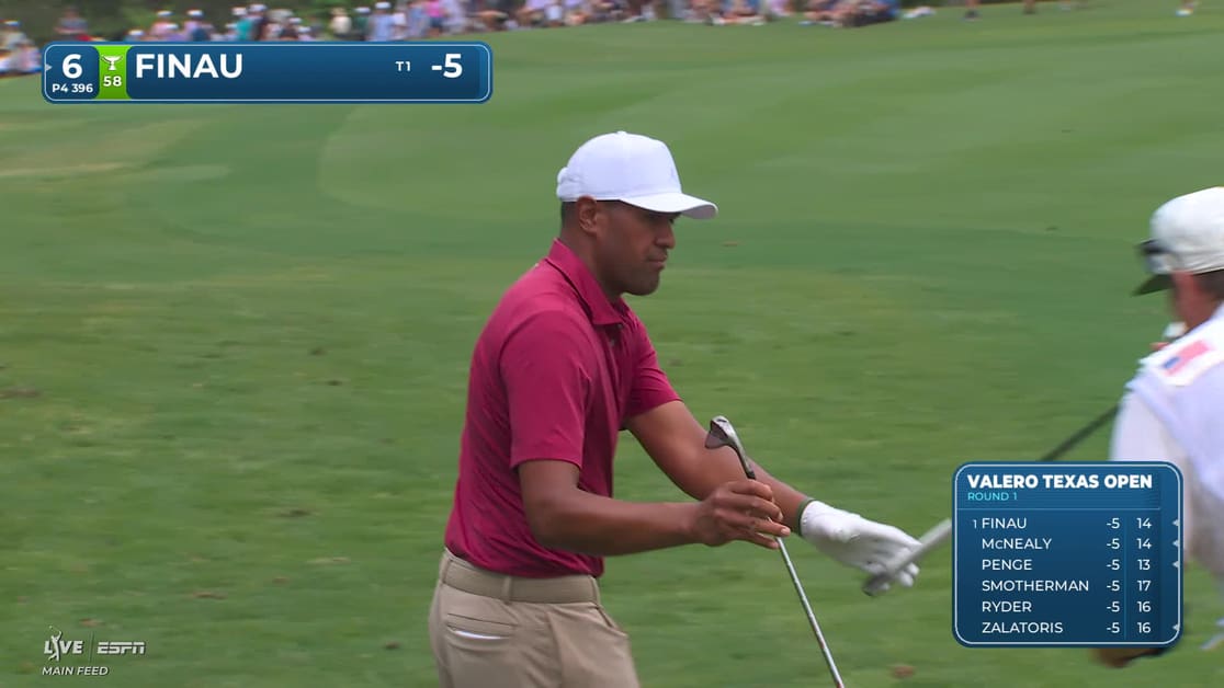 Tony Finau | Round 1 | 6th hole | Shot 2 | 2026 Valero