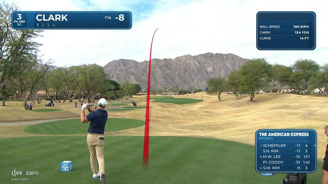 Wyndham Clark | Round 2 | 3rd hole | Shot 1 | 2026 The American Express