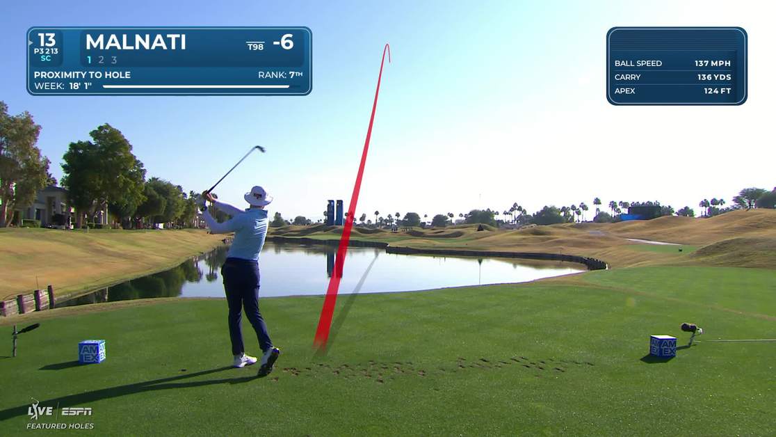 Peter Malnati | Round 3 | 13th hole | Shot 1 | 2026 The American Express