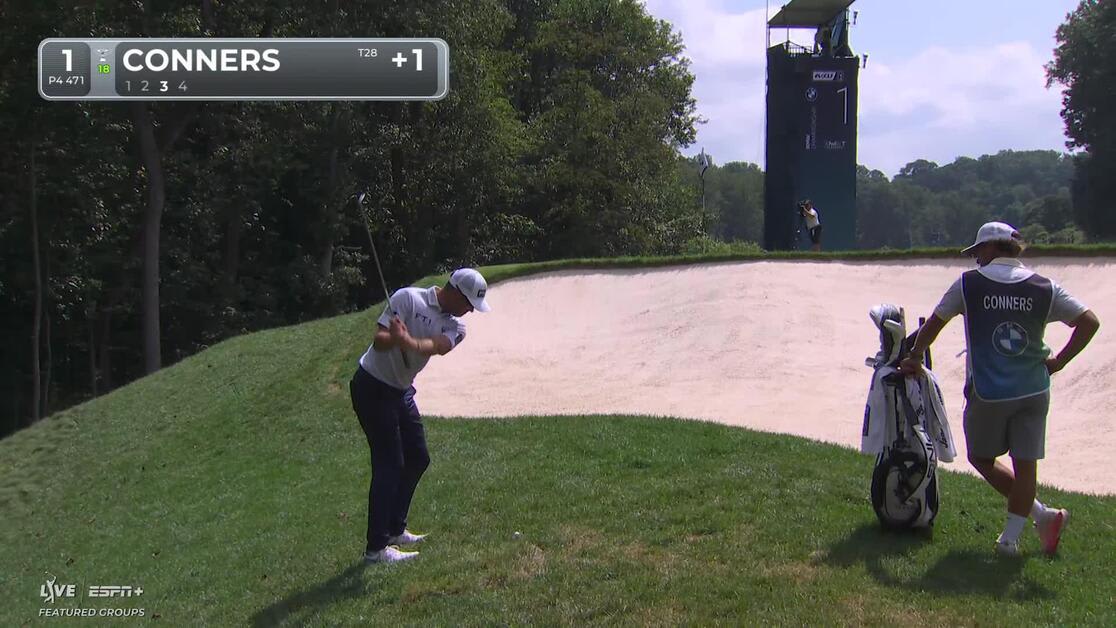 Corey Conners | Round 3 | 1st hole | Shot 3 | 2025 BMW Championship