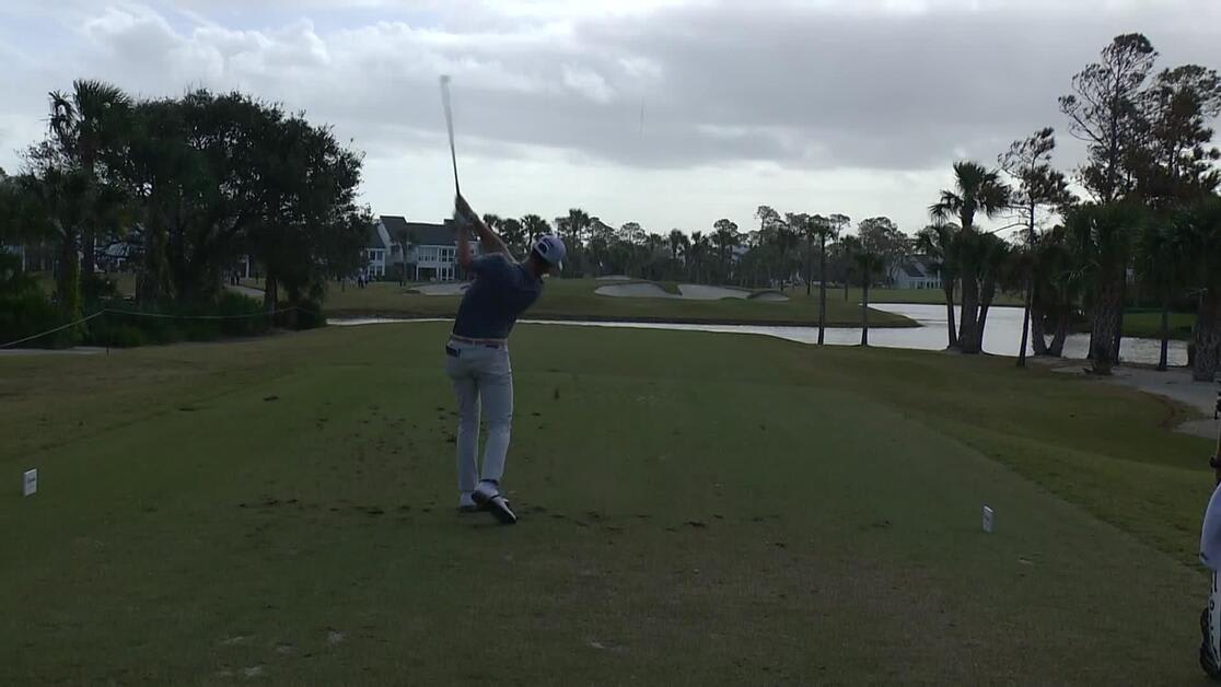 Matthew Riedel | Round 3 | 6th hole | Shot 1 | 2024 PGA TOUR Q-School