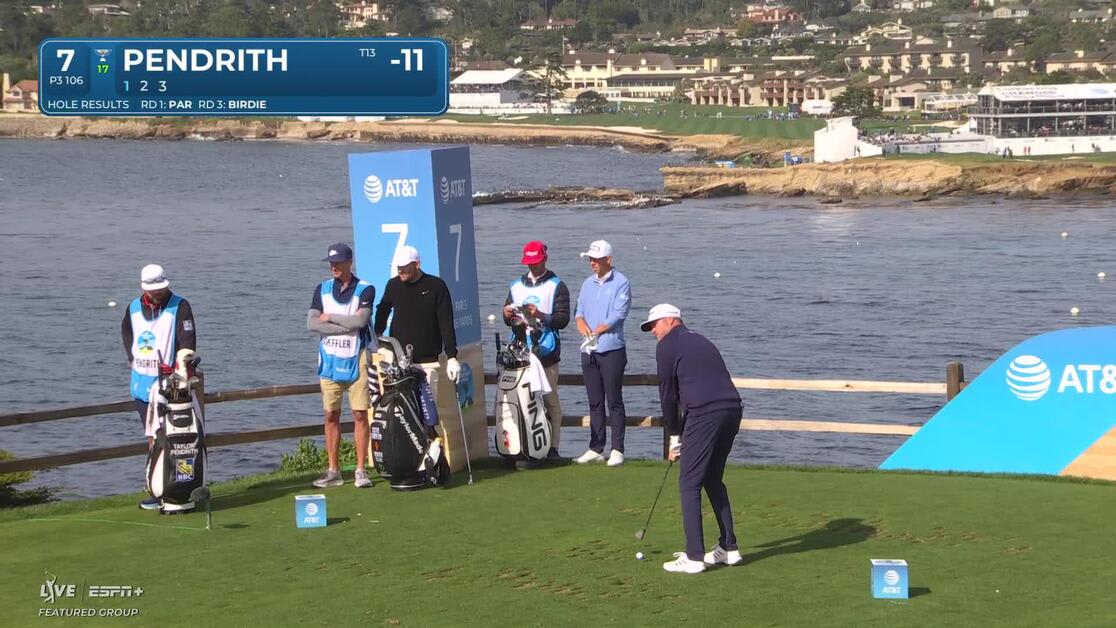 Taylor Pendrith | Round 4 | 7th hole | Shot 1 | 2025 AT&T Pebble Beach