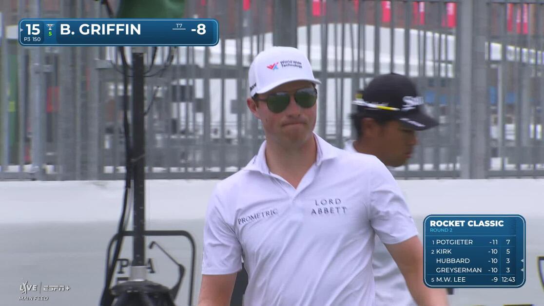 Ben Griffin | Round 2 | 15th hole | Shot 1 | 2025 Rocket Classic