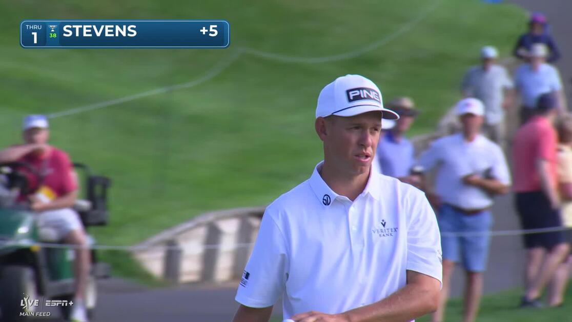 Sam Stevens | Round 2 | 1st hole | Shot 4 | 2025 Travelers