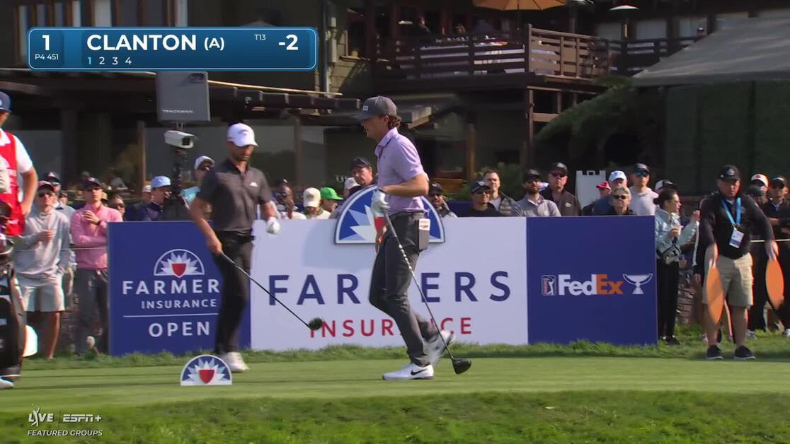 Luke Clanton | Round 3 | 1st hole | Shot 1 | 2025 Farmers