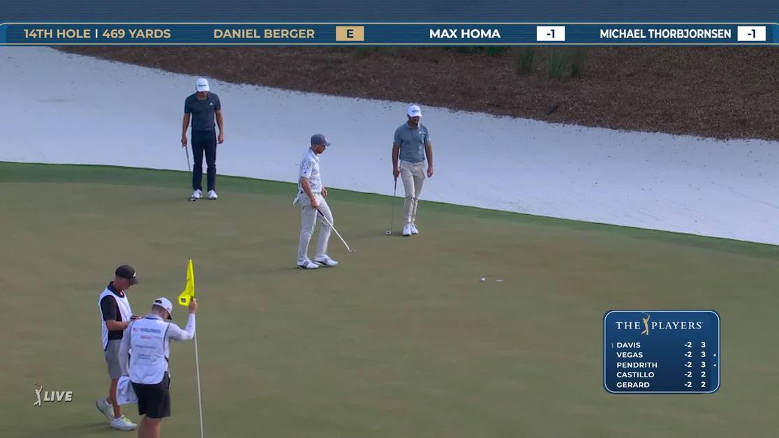 Daniel Berger | Round 1 | 14th hole | Shot 4 | 2026 THE PLAYERS