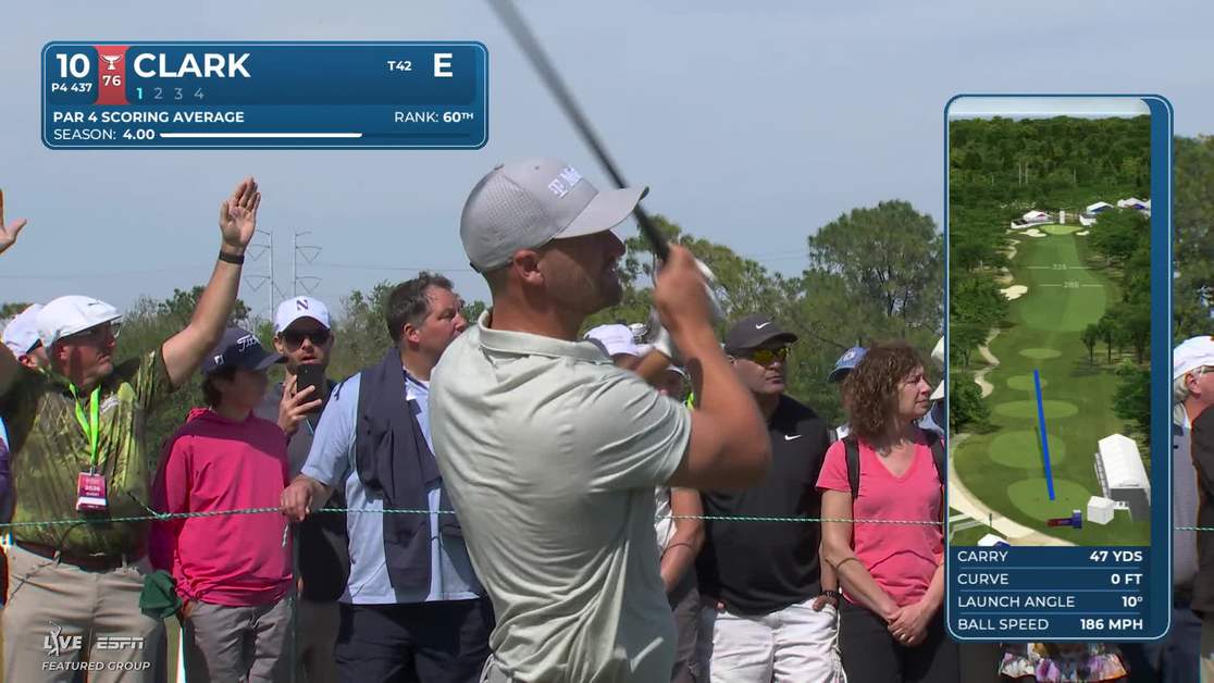 Wyndham Clark | Round 1 | 10th hole | Shot 1 | 2026 Valspar