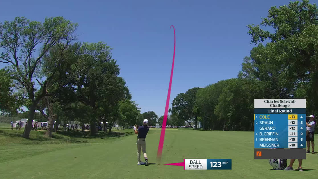 Eric Cole | Round 4 | 5th hole | Shot 2 | 2026 Charles Schwab