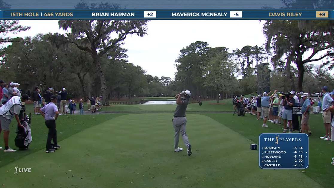 Davis Riley | Round 1 | 15th hole | Shot 1 | 2026 THE PLAYERS