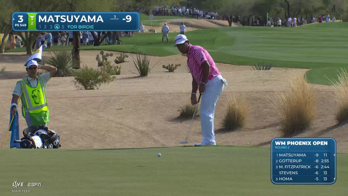Hideki Matsuyama | Round 2 | 3rd hole | Shot 4 | 2026 WM Phoenix Open