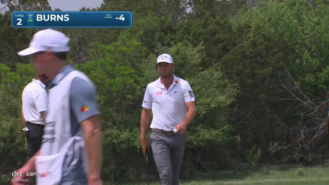 Sam Burns | Round 2 | 2nd hole | Shot 4 | 2025 Valero