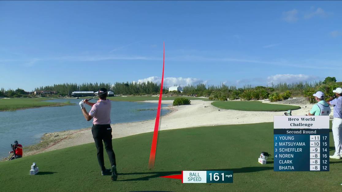 Cameron Young | Round 2 | 18th hole | Shot 1 | 2025 Hero World Challenge