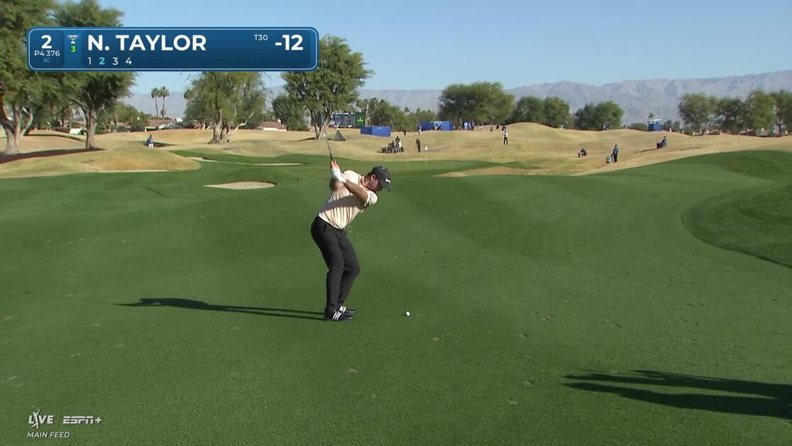 Nick Taylor | Round 4 | 2nd hole | Shot 2 | 2025 The American Express